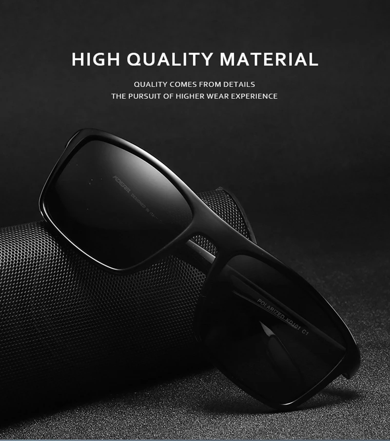 New Lightweight TR90 Polarized Sunglasses for Men - UV400 Blue Light ...
