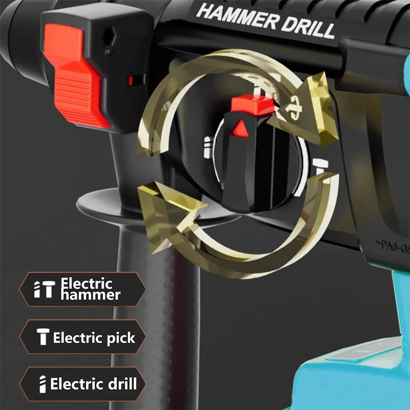 Rotary Hammer Drill 13 Amp Corded Drills Heavy Duty Chipping Hammers w ...