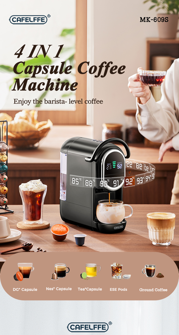 Cafelffe 19 Bar Espresso Machine 4 In 1 Coffee Maker For Nespresso ...