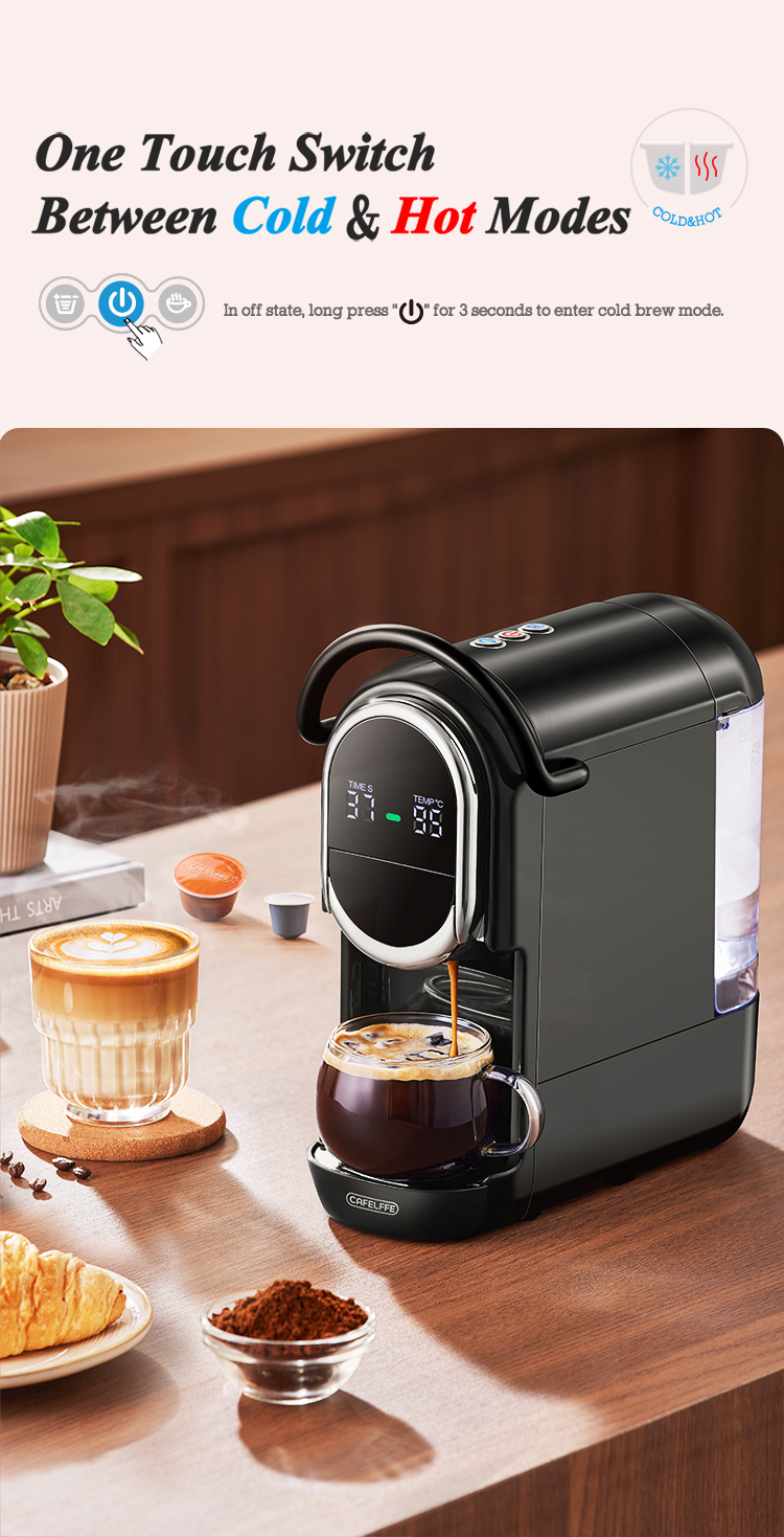 Cafelffe 19 Bar Espresso Machine 4 In 1 Coffee Maker For Nespresso ...