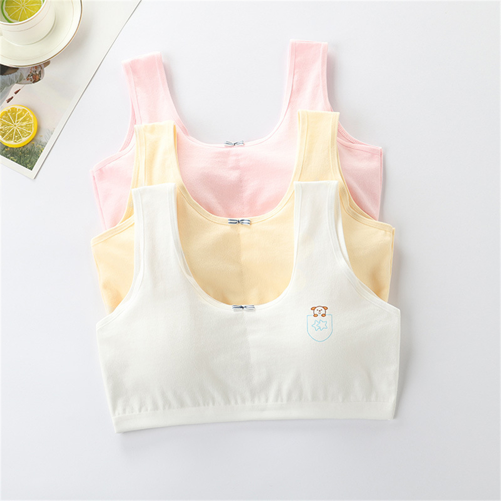 [FREE GIFT] 9-15Years Baby Bra Cotton Sports Training Soft Bra Padded ...