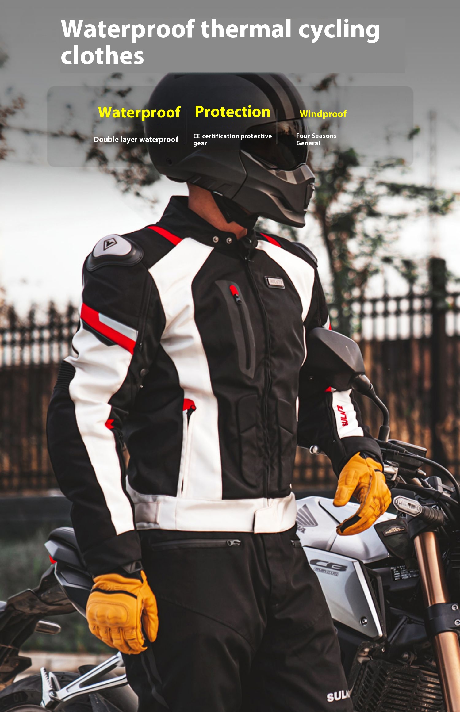 SULAITE- Motorcycle Riding Clothing Riding Pants Summer Thin Version ...