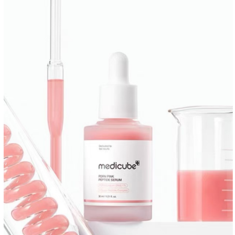 Medicube PDRN Pink Peptide Serum 30ml Pink glow serum, Vegan PDRN ...