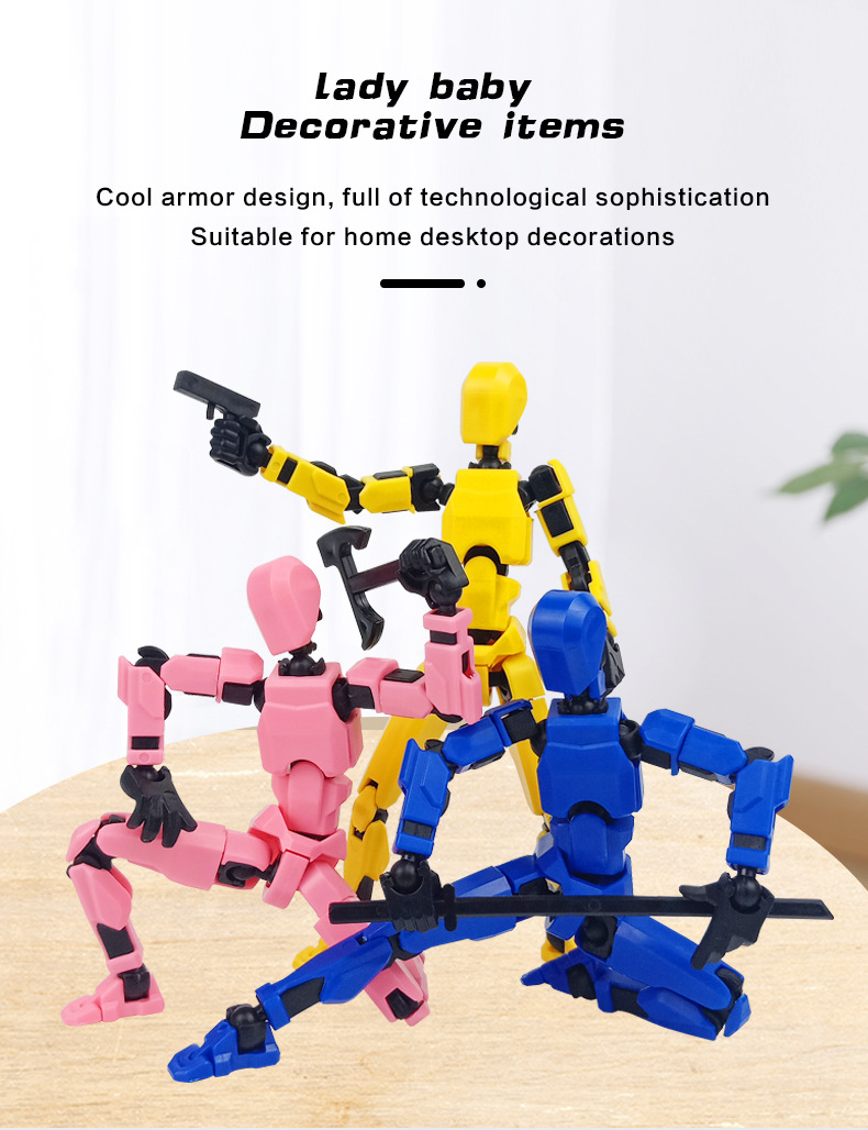 Joint Figurine Toys - Fully Articulated Action Figures Set for Stop ...