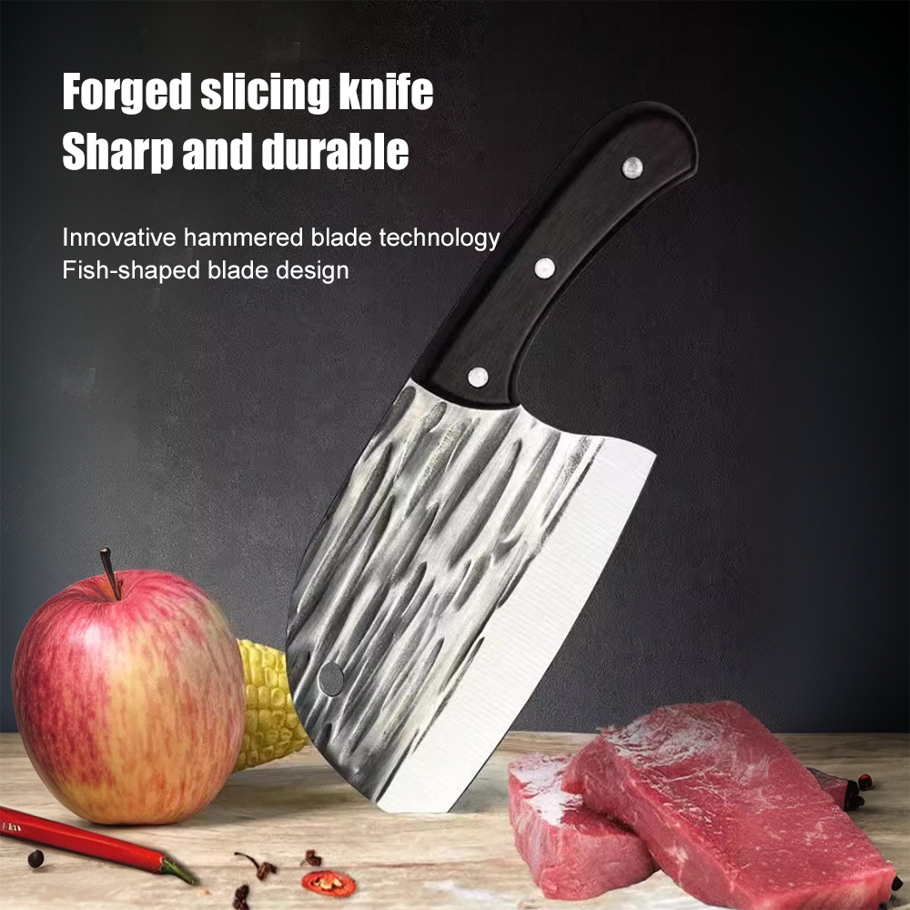 Thickened Bone Chopping Knife Forged Slicing Knife Household Kitchen ...