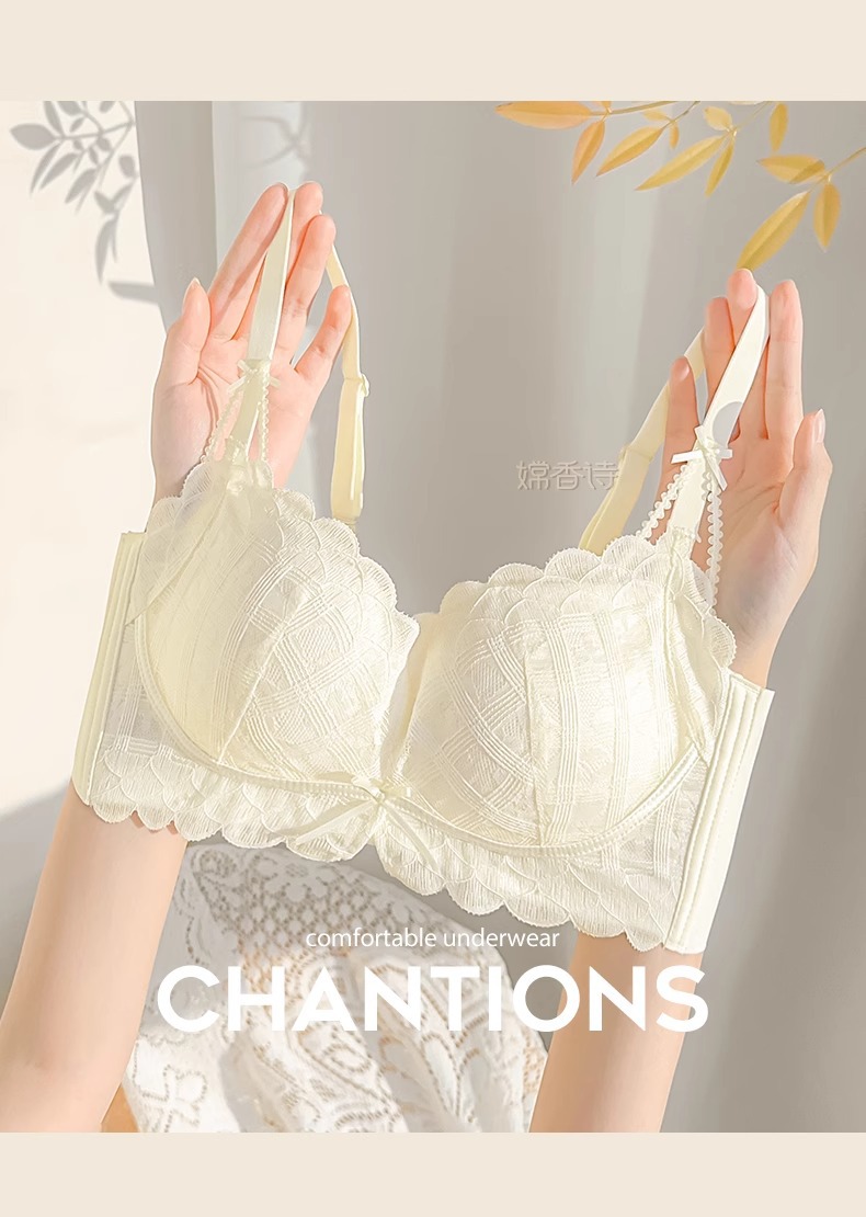 Soft Breathable Sexy Lace Underwear Women Comfortable Frameless Side ...