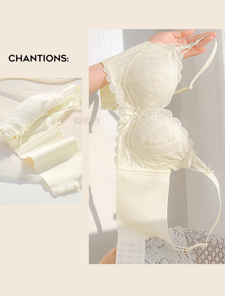 Soft Breathable Sexy Lace Underwear Women Comfortable Frameless Side ...