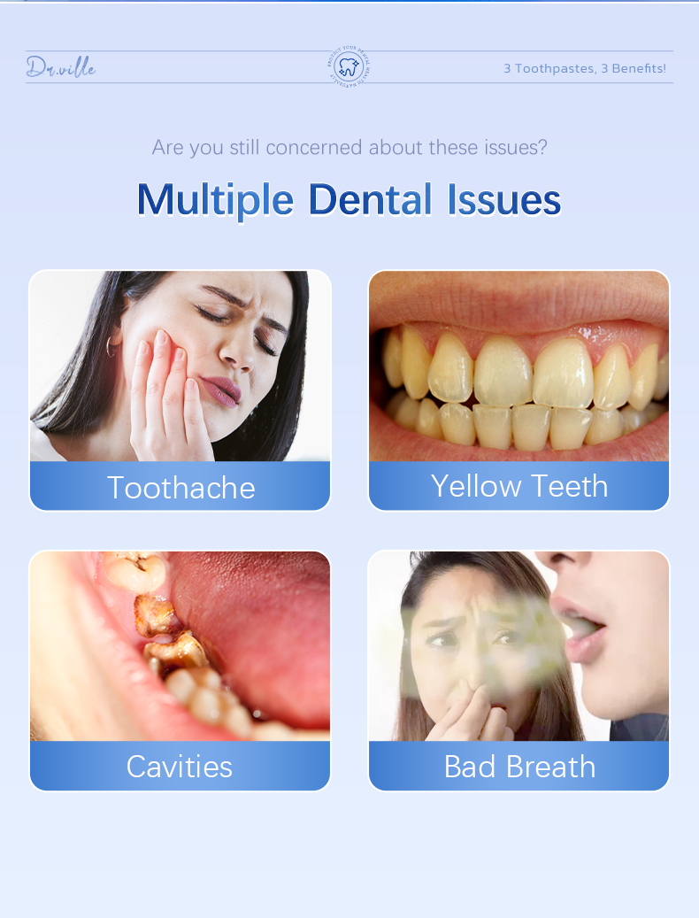 Dr.ville Teeth Whitening Toothpaste Remove Tartar Yellow Teeth Removal ...