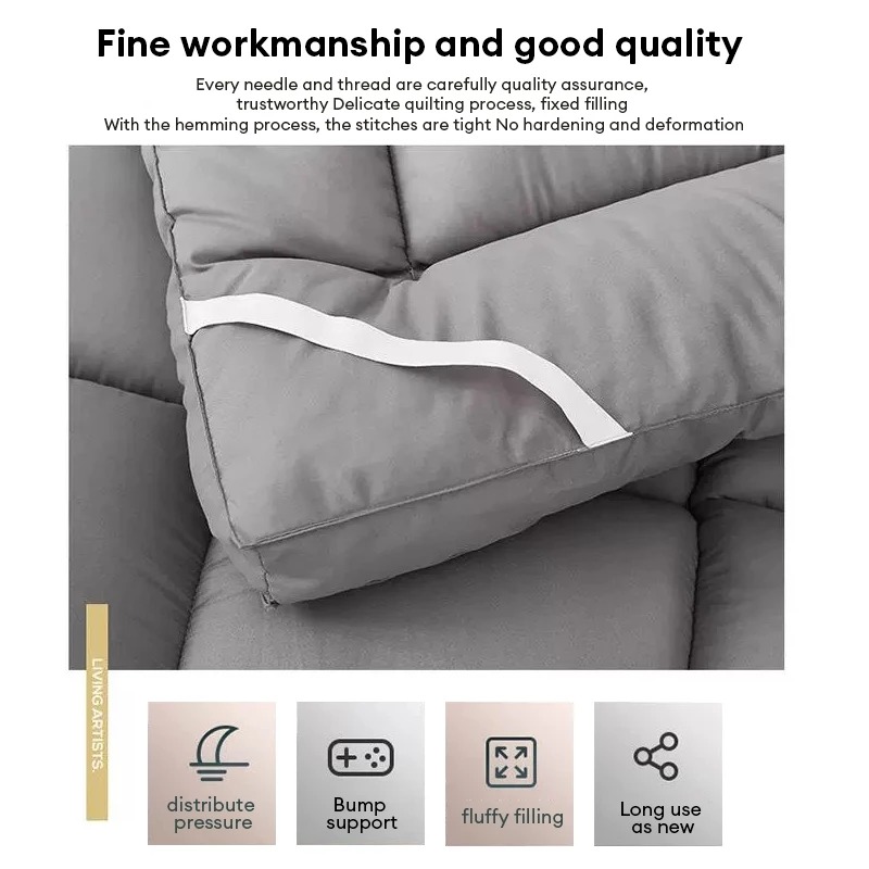 【SG STOCK】Mattress topper Velvet Bed Foldable 12cm Thick Tatami Topper ...