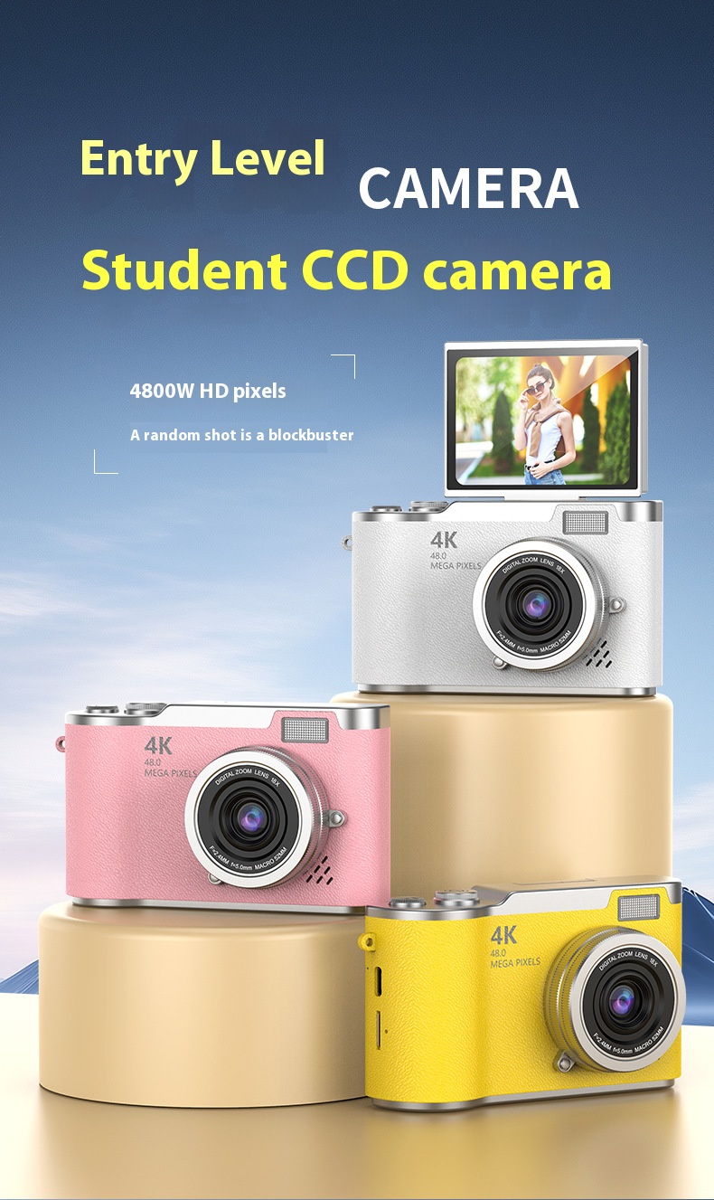 YMX 007 Flip Screen Digital Camera Kids Entry Level CCD Digital Camera ...