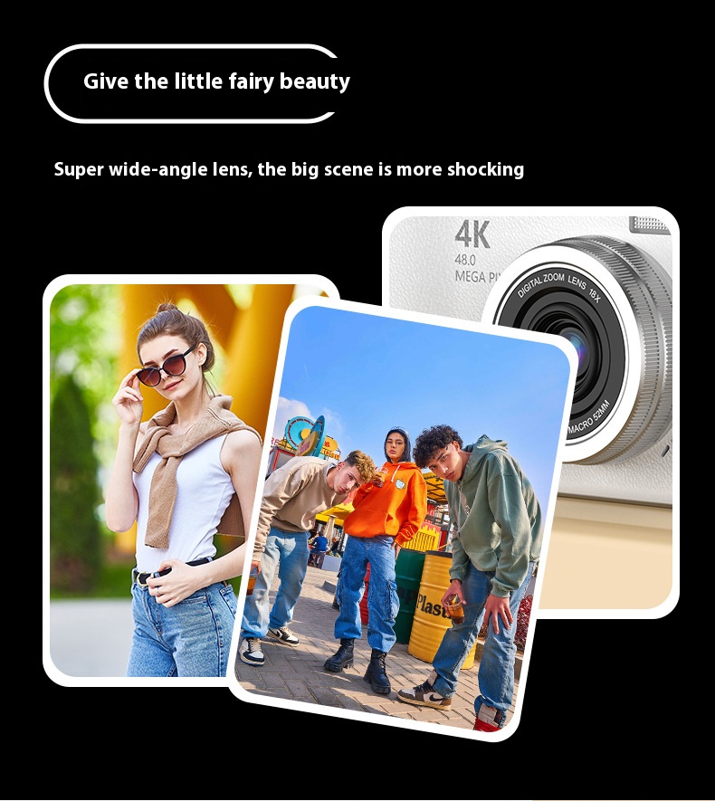 YMX 007 Flip Screen Digital Camera Kids Entry Level CCD Digital Camera ...