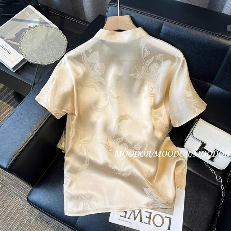 [Actual Photo] Vintage Sweet Diagonal New Traditional Style Button Jade ...