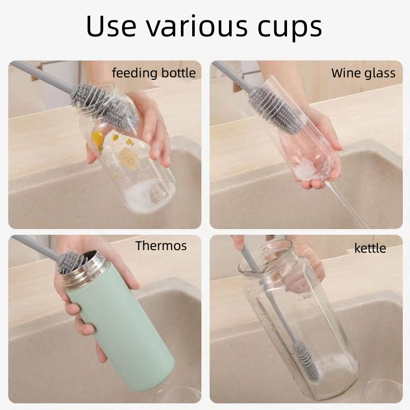 GEESO Cup Brush Insulation Cup Cleaning Artifact Long Handle Glass ...