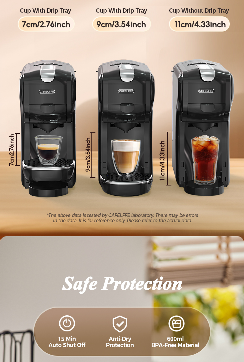 Cafelffe 19 Bar Espresso Machine 3 In 1 Coffee Maker For Nespresso ...