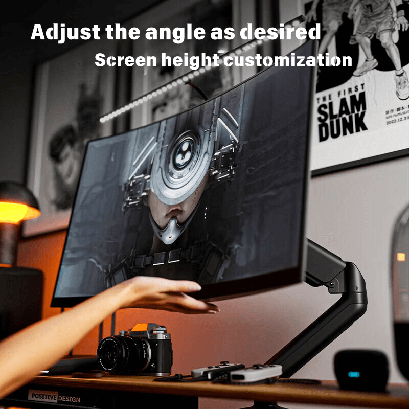 Premium single monitor arm Steel Articulating Monitor Stand Adjustable ...