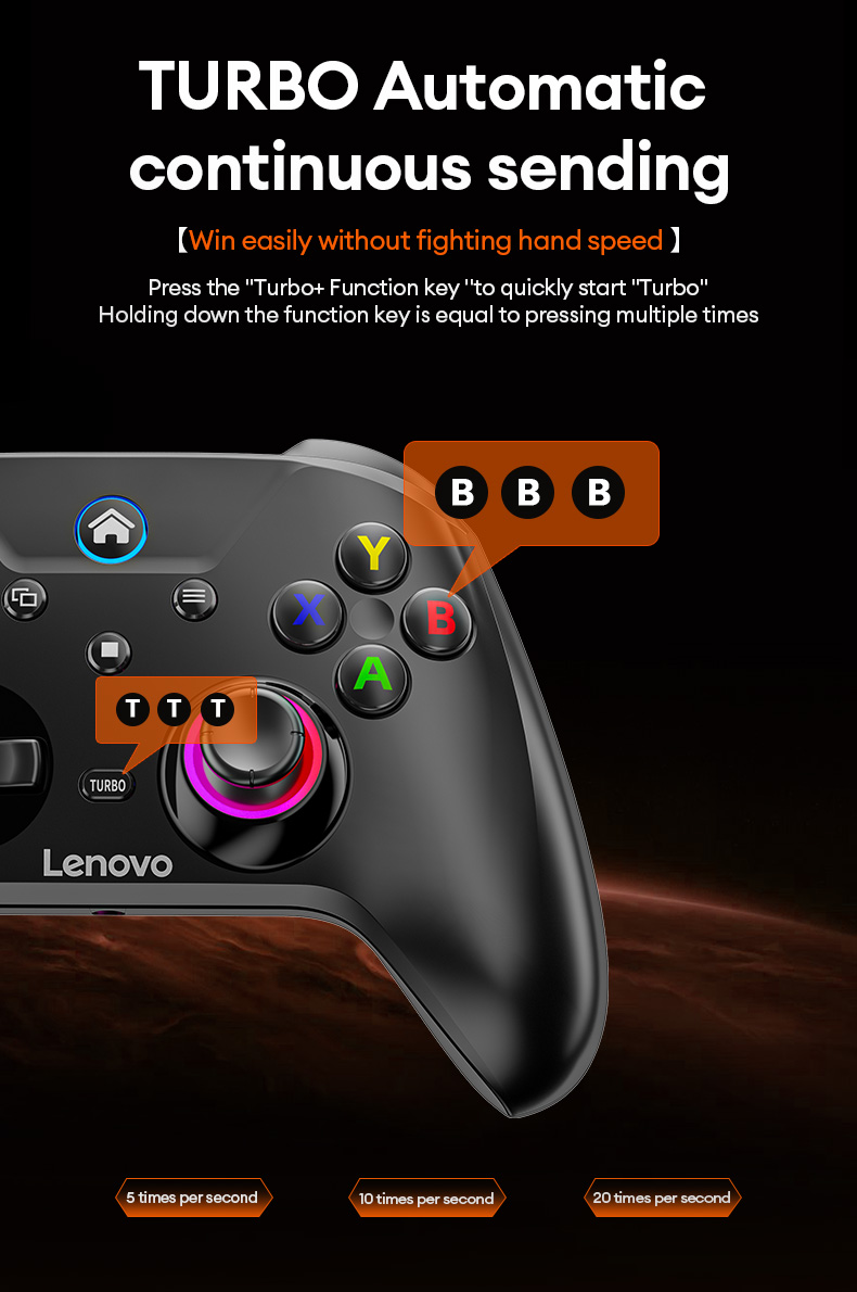 Lenovo S02 Bluetooth Controller 2.4G Wireless Gamepad Controller For ...
