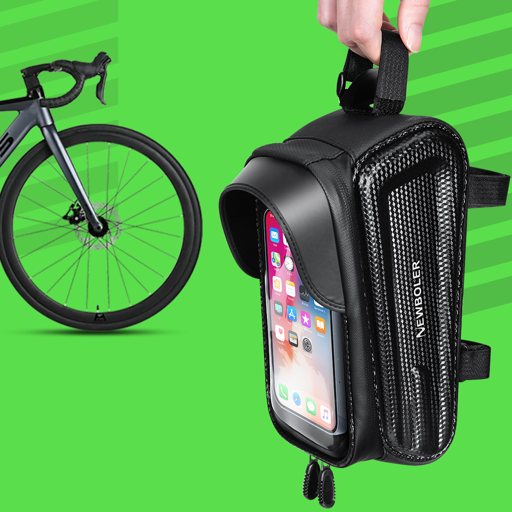 Newboler Bike Rack Front Top Tube Bag Waterproof Storage Phone Touch ...