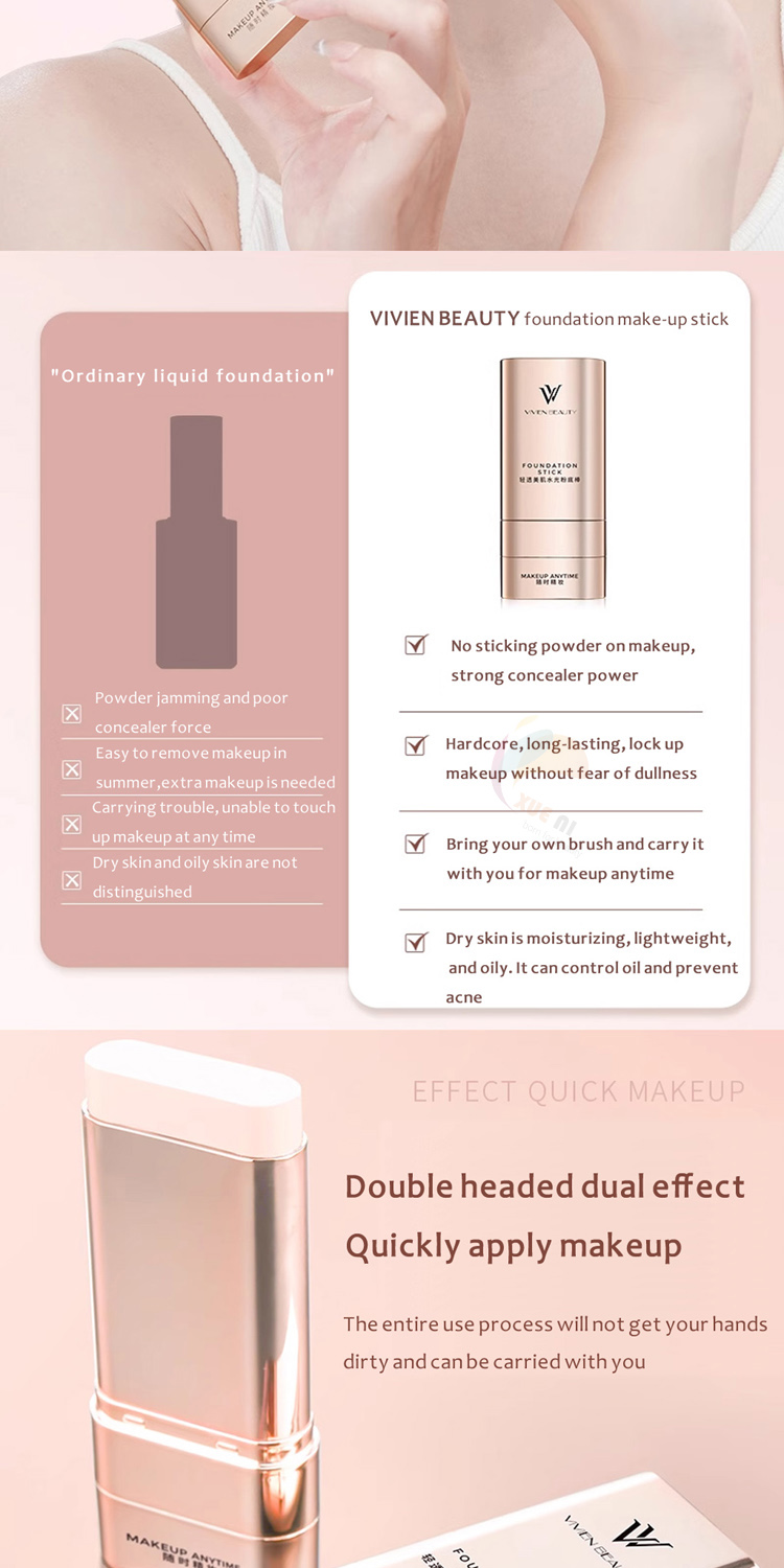 Official Authentic VIVIEN BEAUTY VV double head foundation make-up ...