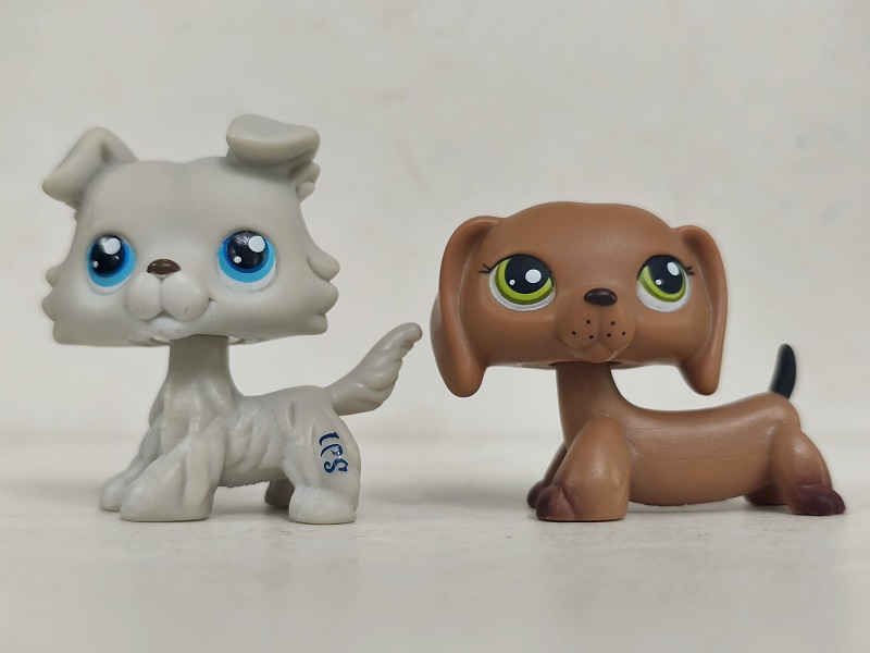 2pcs/lot LPS Toys Littlest Pet Shop Dog #363#139 Animal Figures ...