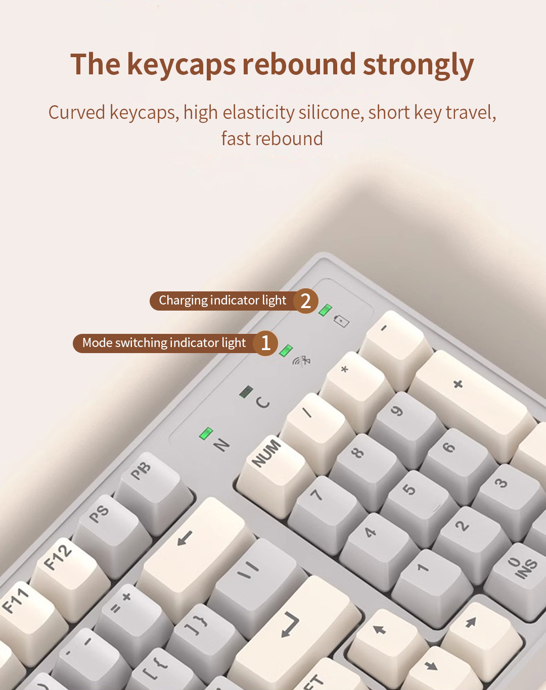 Acer Wireless Keyboard And Mouse Set Bluetooth 2 4g Wireless Connection Light Effect Type C