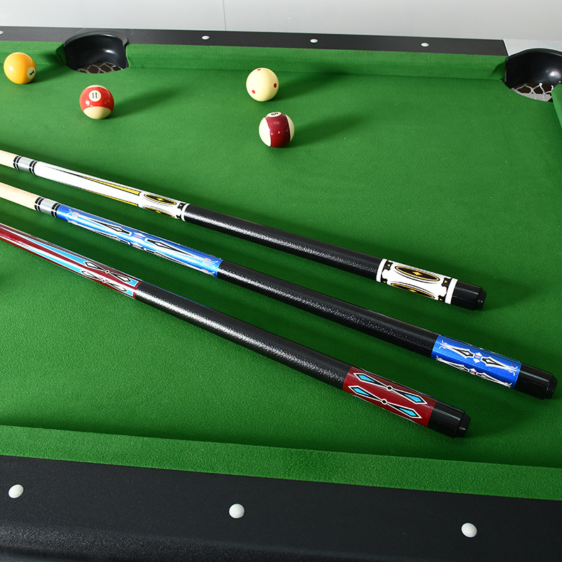 Billiard Cue 13MM Big Head Black 8 Cue 1/2 Structure Pool Cue 台球杆 ...