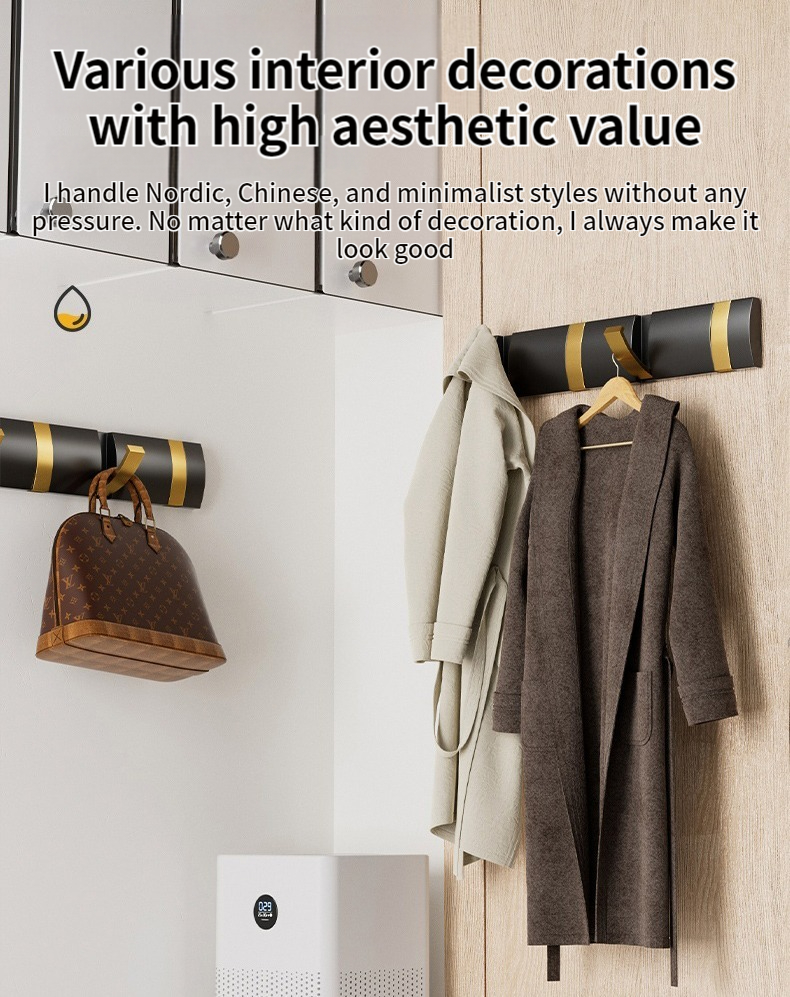 [SG Seller]YUN JIE YA bathroom wall hook hanger door hook Hidden Hooks ...