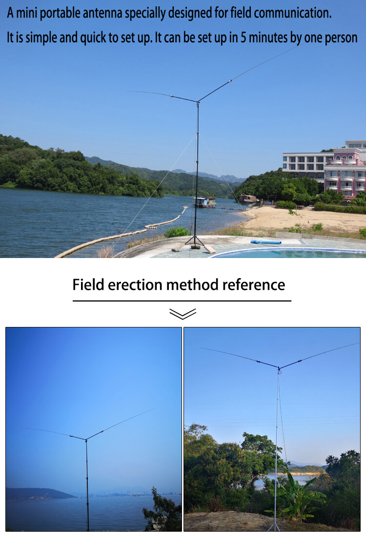 JPC-7 Multi Band HF Shortwave GP Outdoor Portable Antenna QRP For Ham ...