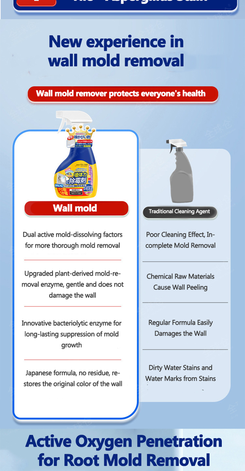 【Hot In Japan 】SG Powerful Mold Remover Spray Mould Stain Remover Spray ...