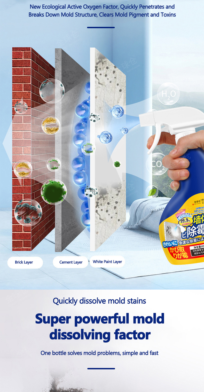 【Hot In Japan 】SG Powerful Mold Remover Spray Mould Stain Remover Spray ...