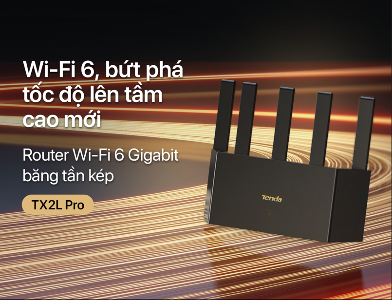Tenda TX2L Pro WiFi Router Standard WiFi 6 AX1500Mbps supports EasyMesh ...