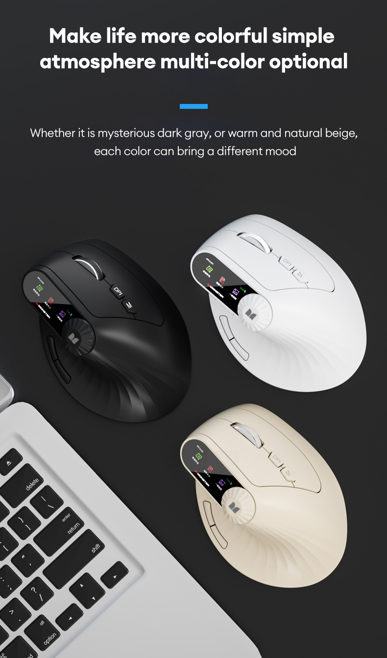 Monster M2 MAX Mouse Bluetooth Wireless Non Slip Ergonomic Design Light ...