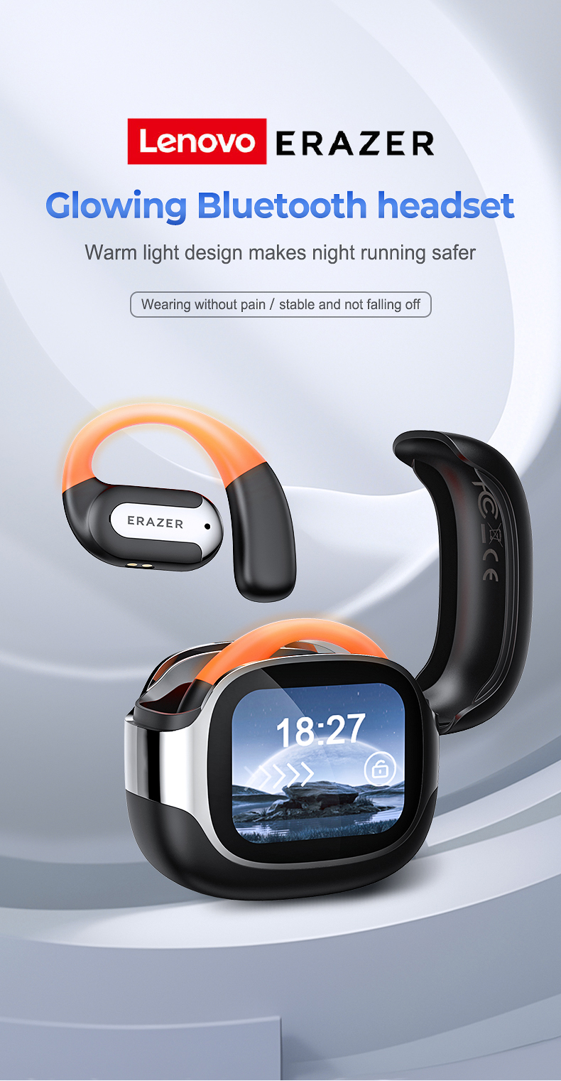 Lenovo ERAZER XF32 Al Smart Real-Time Translation Wireless Earphones ...