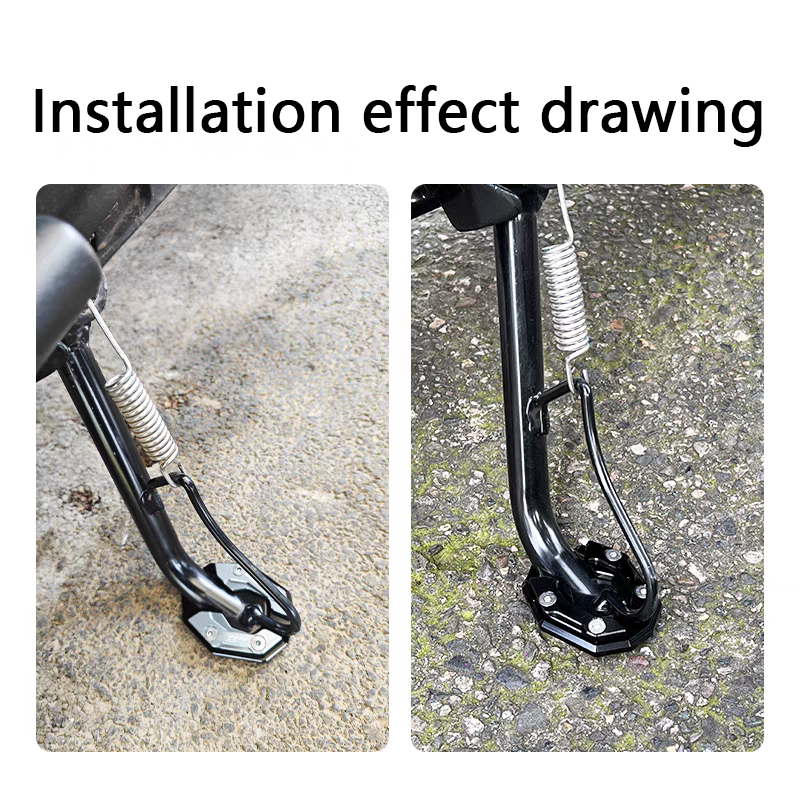 BC Universal Extension Scooter Motorcycle Bike Kickstand Extender Foot ...
