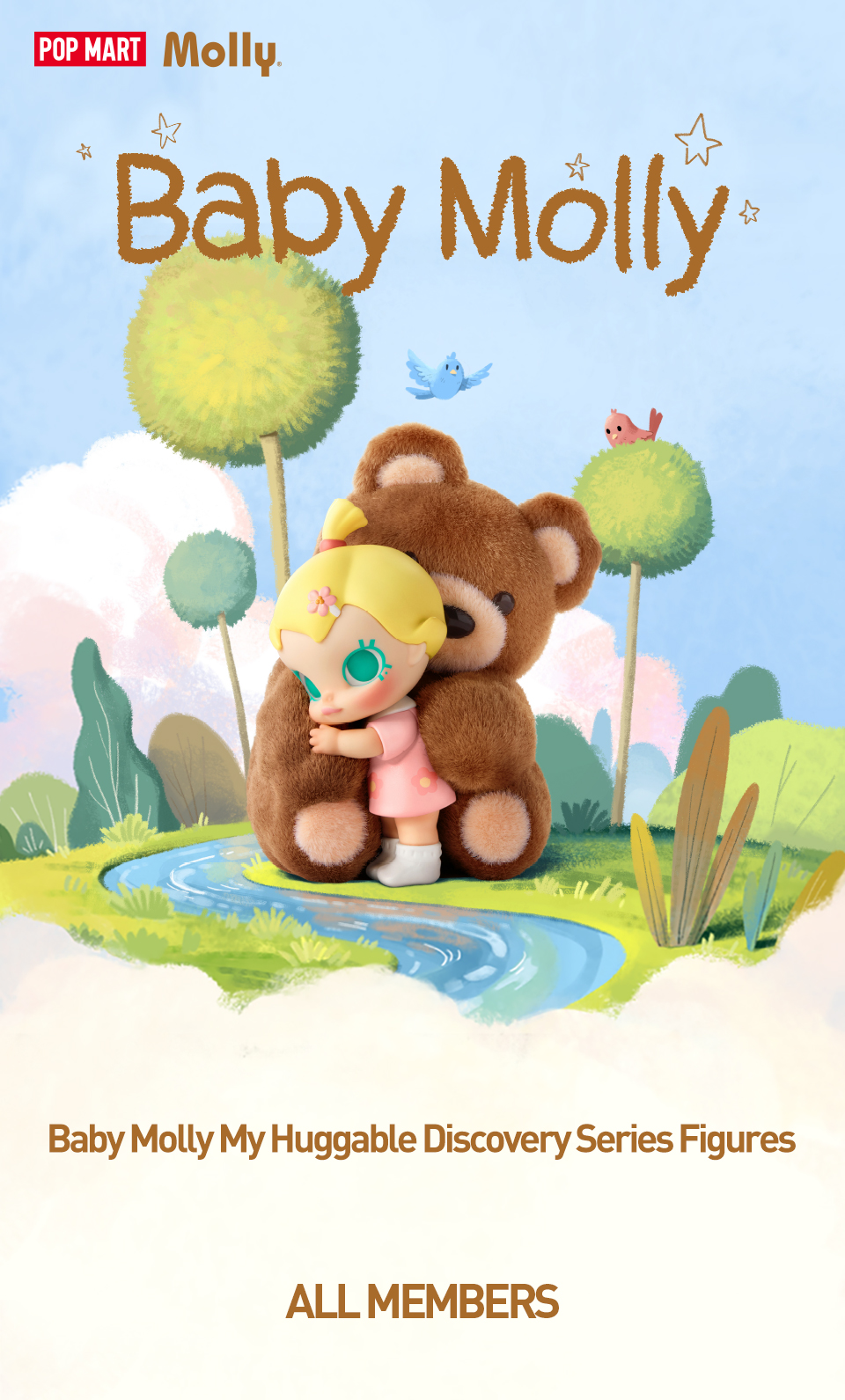 POP MART Baby Molly My Huggable Discovery Series Figures (Whole Set ...