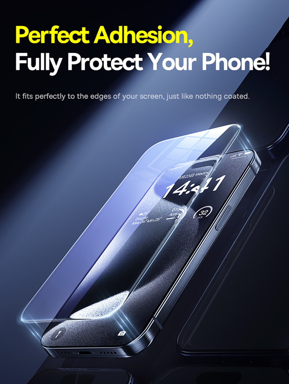 Baseus 2PCS Tempered Glass HD Ultra Clear Privacy Protection Screen ...