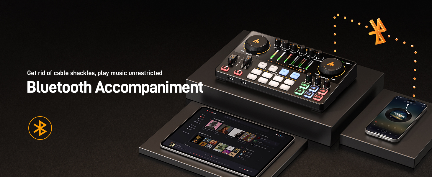 Maono AME2-Gen2 Podcast Mixer Audio Interface Sound Card with Dual XLR ...