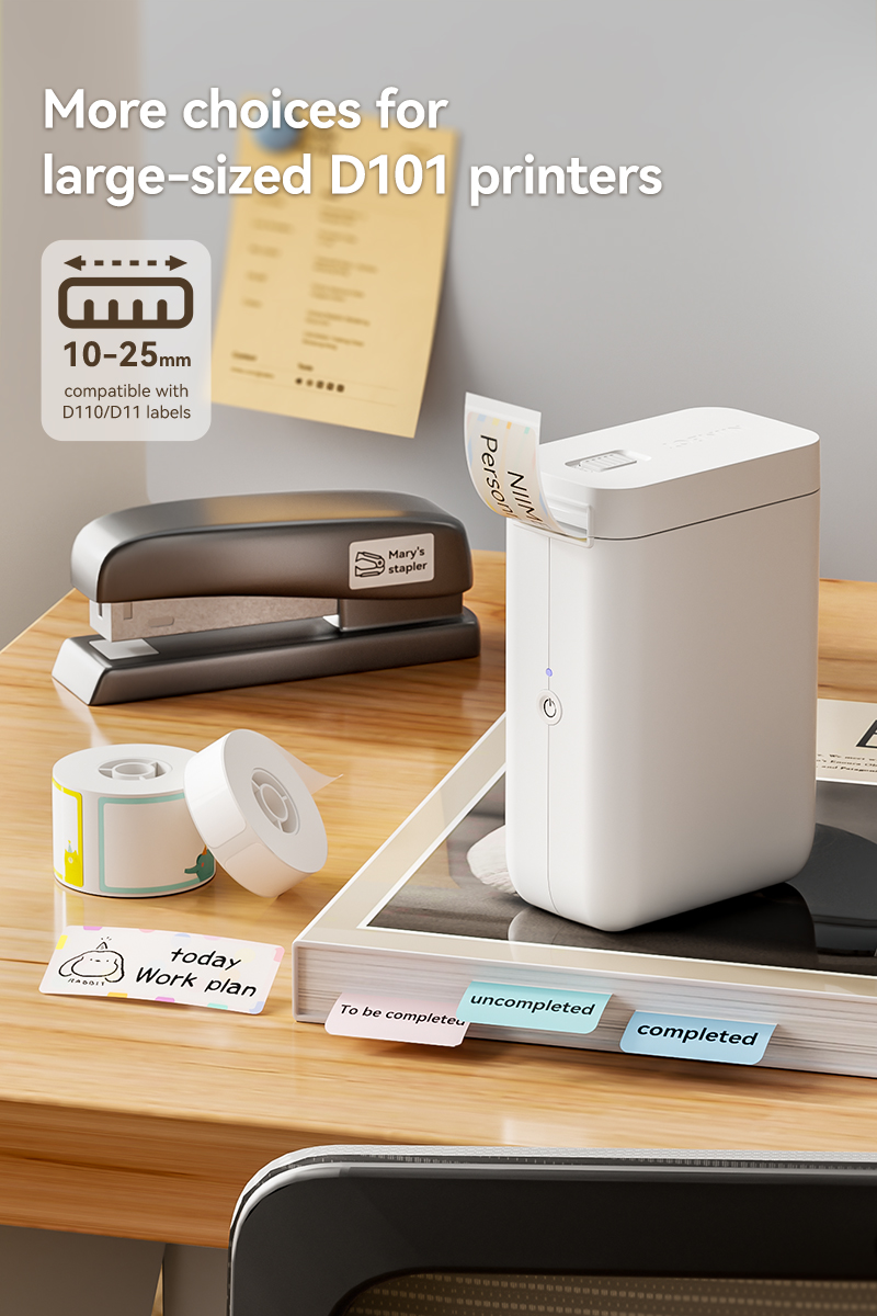 Niimbot D101 Large Size Label Printer Thermal Label Maker, For Home ...