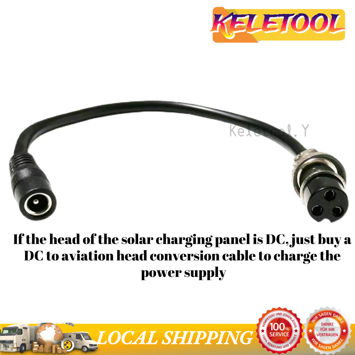 DC to aviation head conversion cable Accessories for Large power supply ...