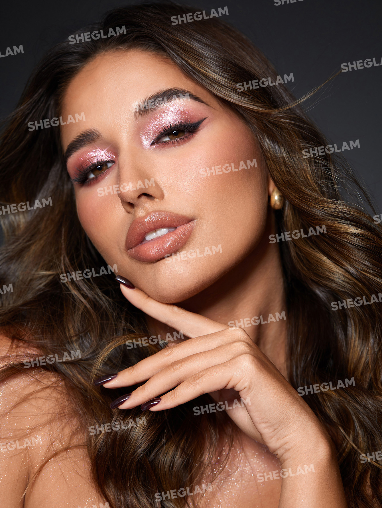 SHEGLAM Gleam Chaser Eyeshadow Topper-5 Colors Glitter Eyeshadow Powder ...