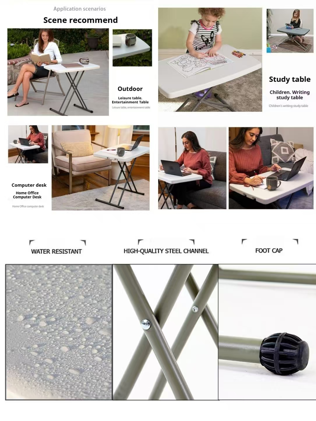 Outdoor Folding Table 120CM 150CM 180CM 240CM HDPE TABLE OUTDOOR ...