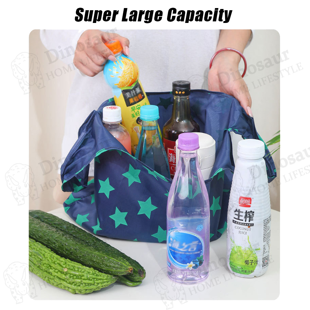 🇸🇬 ReadyStock - Recycle Foldable Shopping Bag Eco-Friendly Tote Travel ...