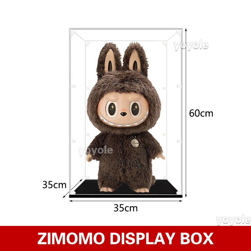 Zimomo Display Box Acrylic Popmart Case Royal Molly Figurine Organizer ...