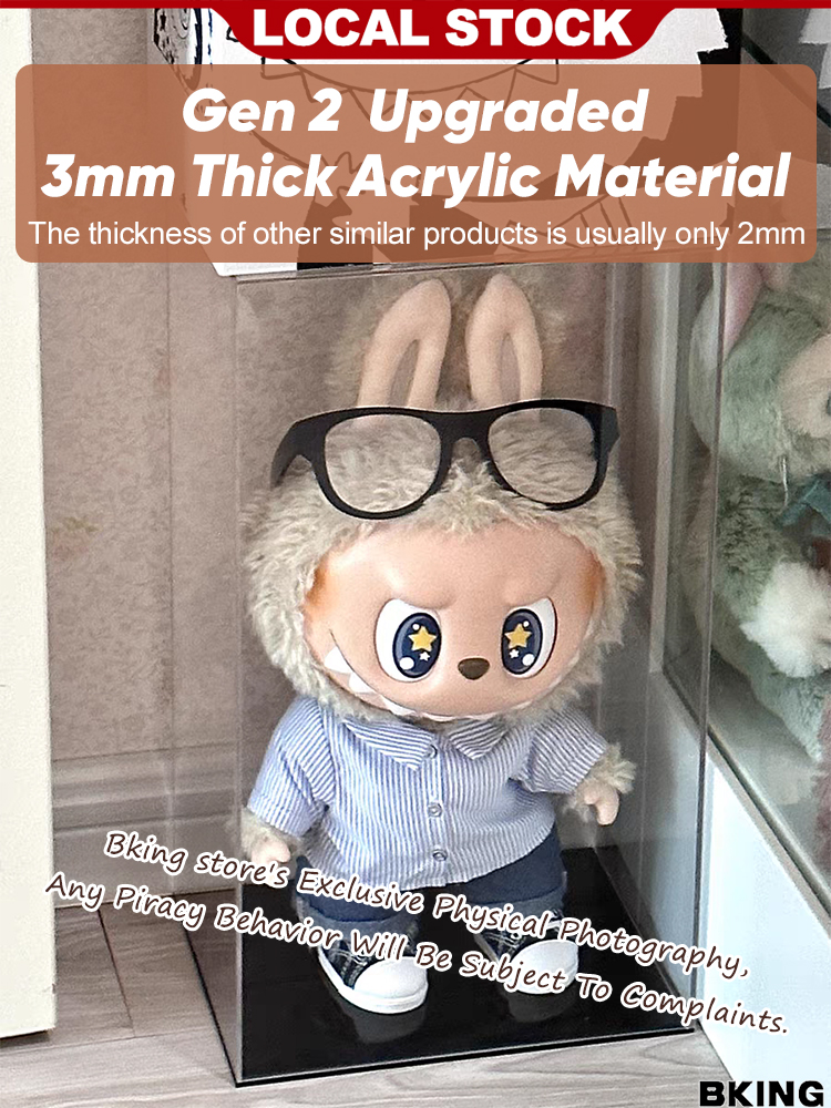 Acrylic Display Box for Zimomo Labubu Popmart Figurine Lego Blind Box ...