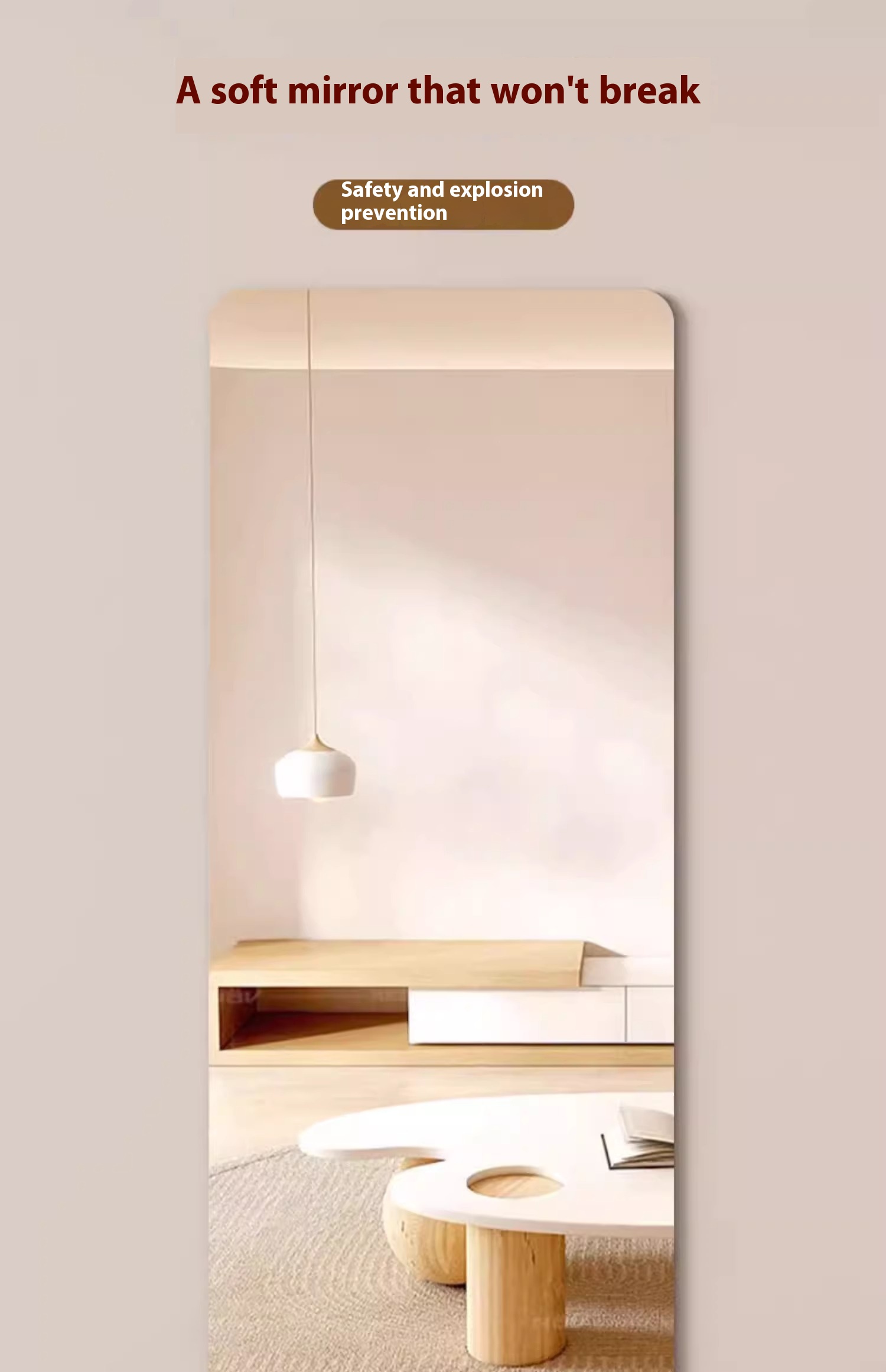 【SG Mirror】mirror full length Acrylic soft mirror self-adhesive mesh ...