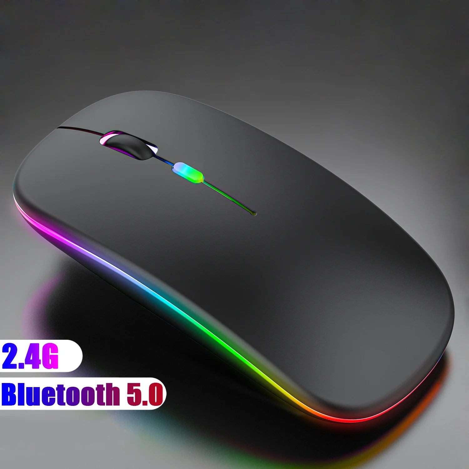 2.4G Wireless Bluetooth Charging Mouse Dual Mode Silent Colorful for ...