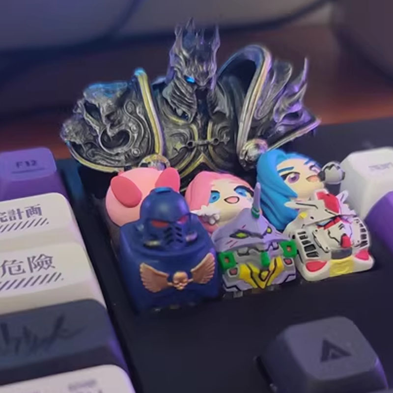 LOL Jinx Keycap Cute Cartoon 3D Creative Cute MX Switch Mechanical ...
