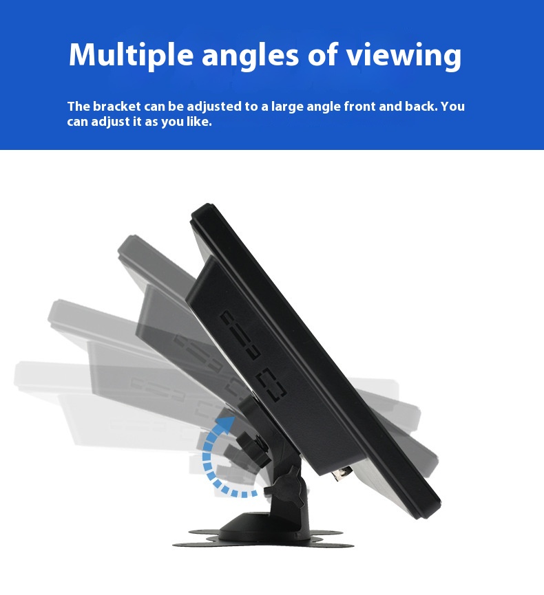 10.1" LCD HD Monitor Mini TV & Computer Display Color Screen 2 Channel ...