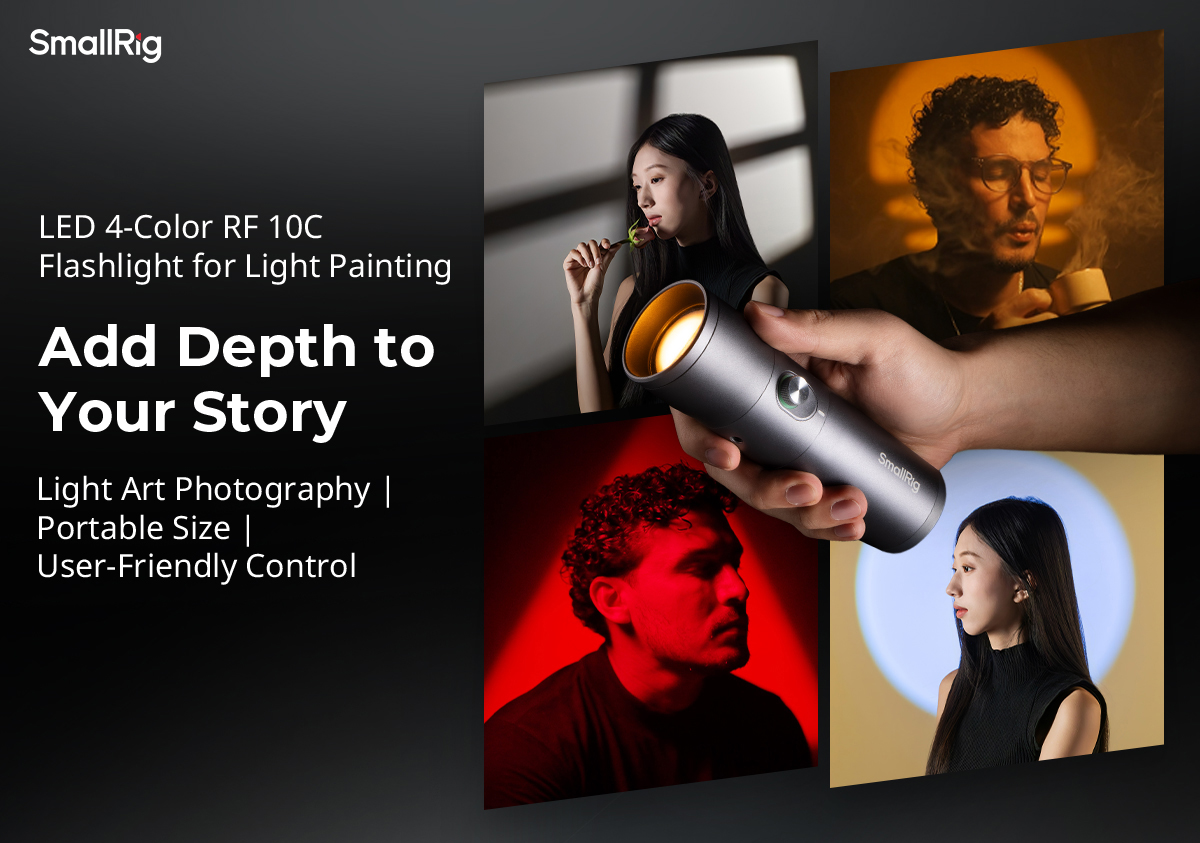 SmallRig RF 10C Mini Spotlight Portable Focusable LED Video Light for ...