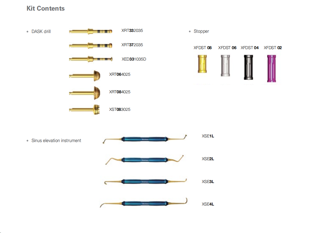 Original Dask Dentium Advanced Sinus Kit Dentium implant abutments ...