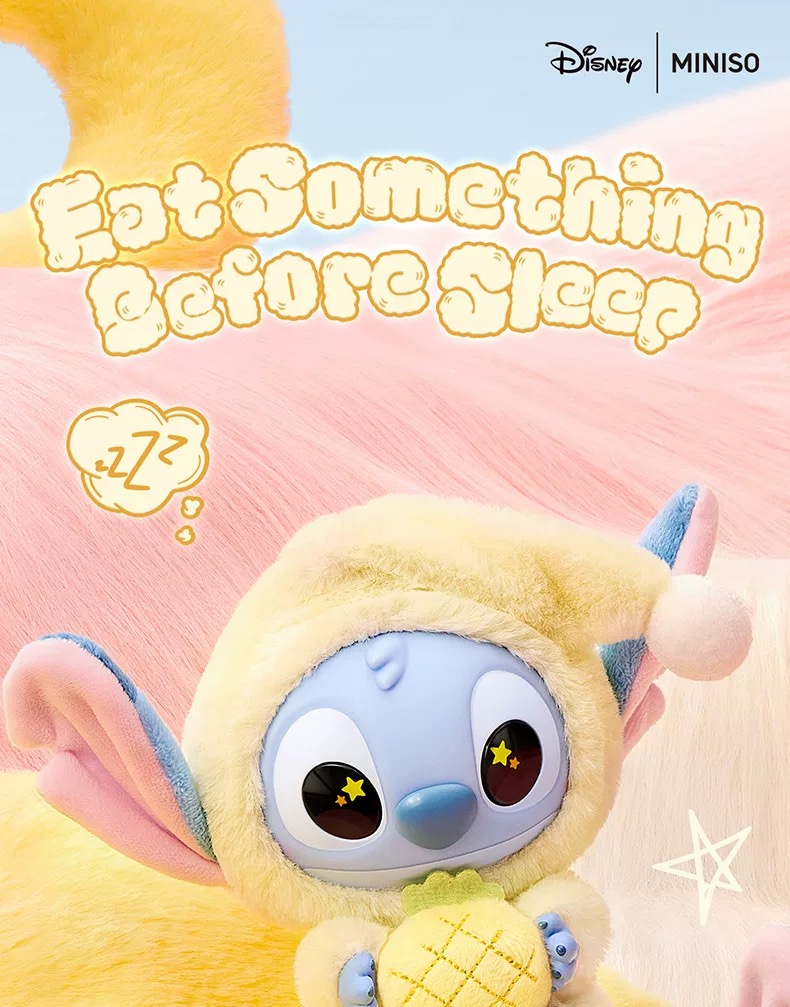 [Genuine] Disney Stitch No matter how Sleepy You Want to Eat a Bite ...